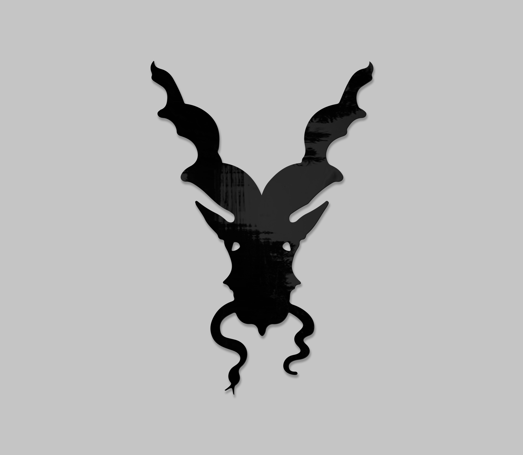 Markhor with Snake – Black Aesthetics